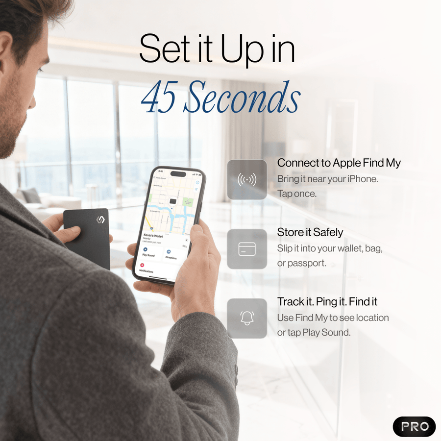 Spotminders PRO Tracking Card | Find My Wallet Tracker – Spotminders.